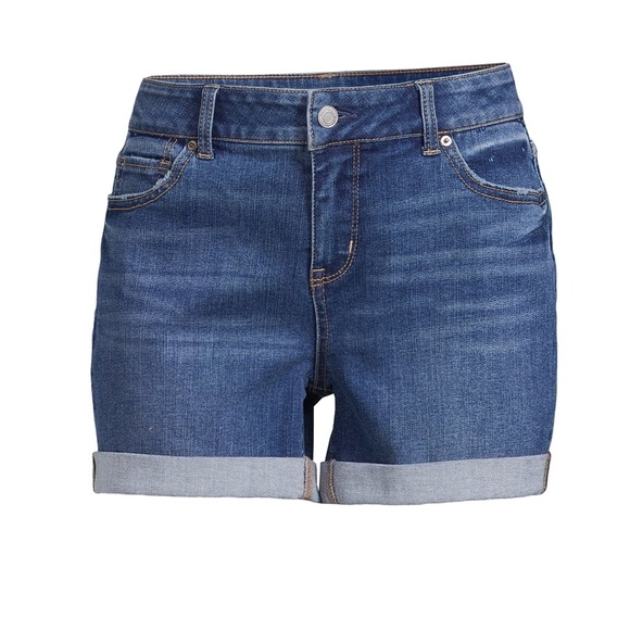 Time and Tru | Shorts | New Time And Tru Womens Mid Rise Shorts With ...